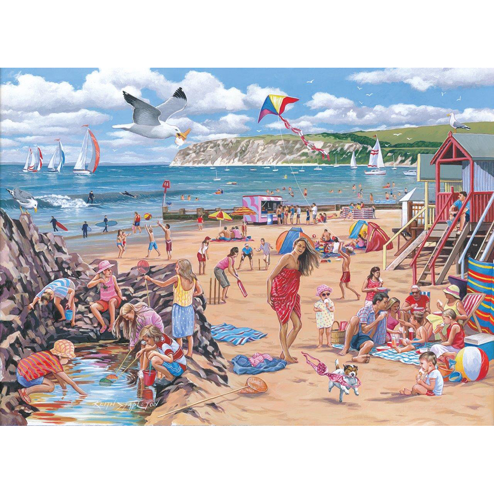 Beach Break – 500 XL Piece Jigsaw Puzzle (HOP) | Puzzles Galore – 🧩 ...