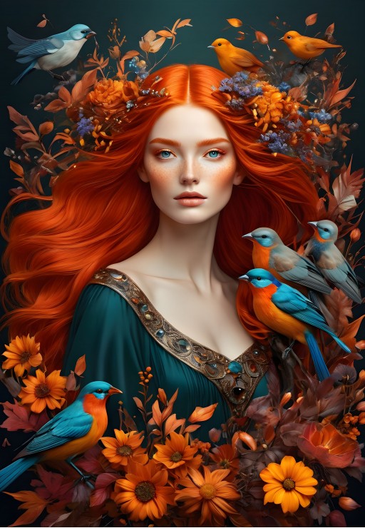 Flora: Soul of Nature Collection – 1000 Piece Jigsaw Puzzle (Bluebird) – 🧩 Puzzles Galore
