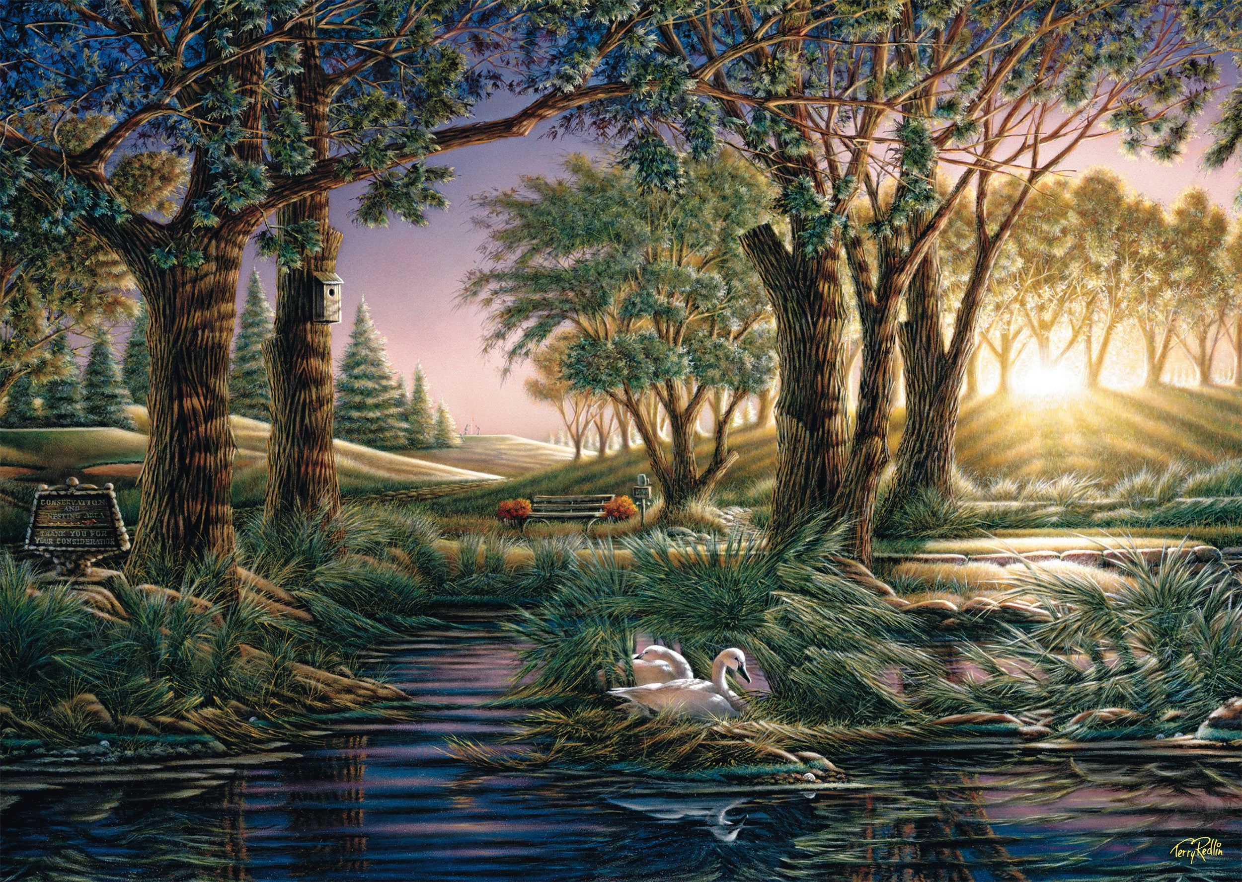 Morning Magic at the Pond by Terry Redlin – 1000 Piec | Puzzles Galore ...