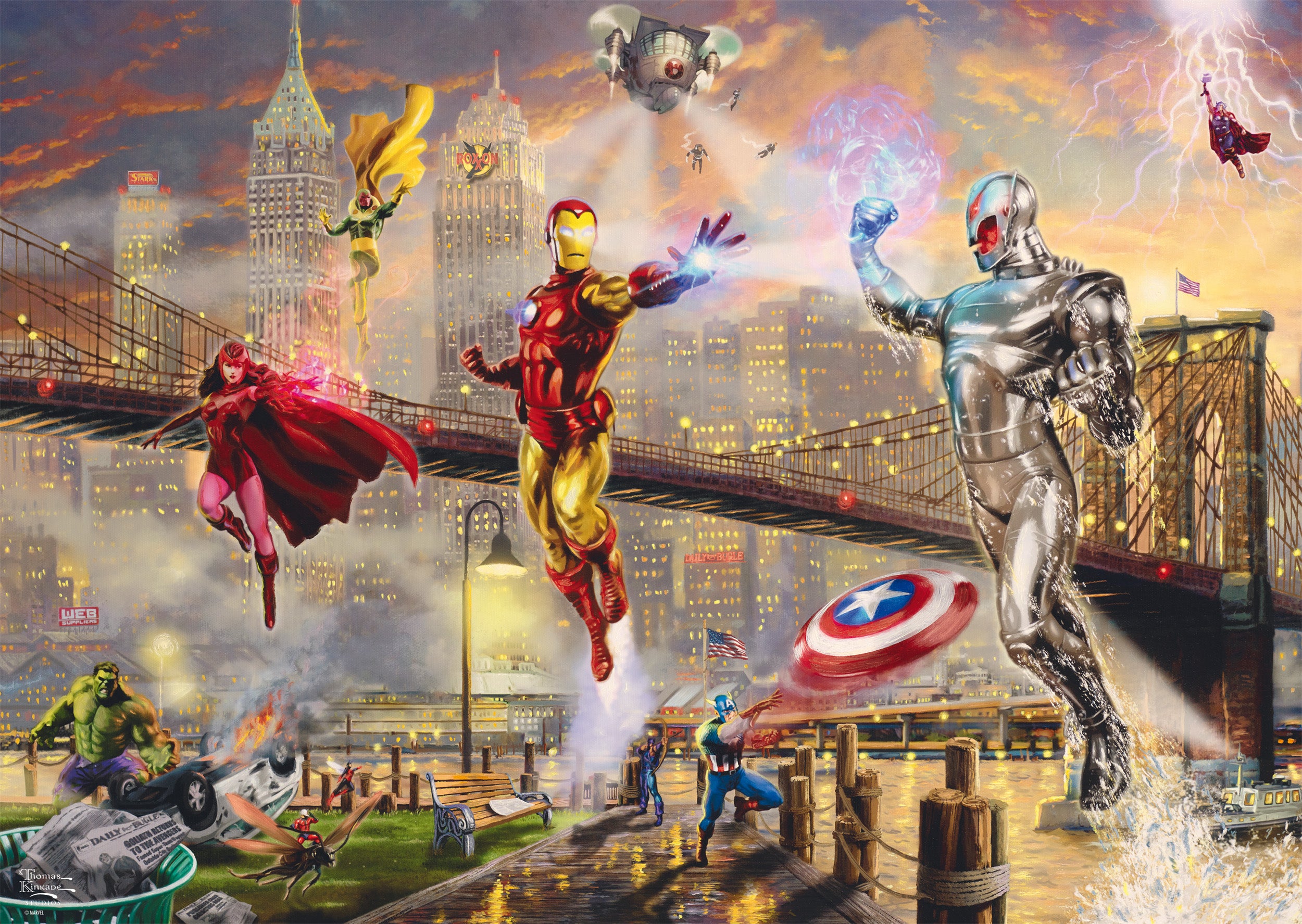 Marvel Iron Man by Thomas Kinkade – 1000 Piece Jigsaw | Puzzles Galore