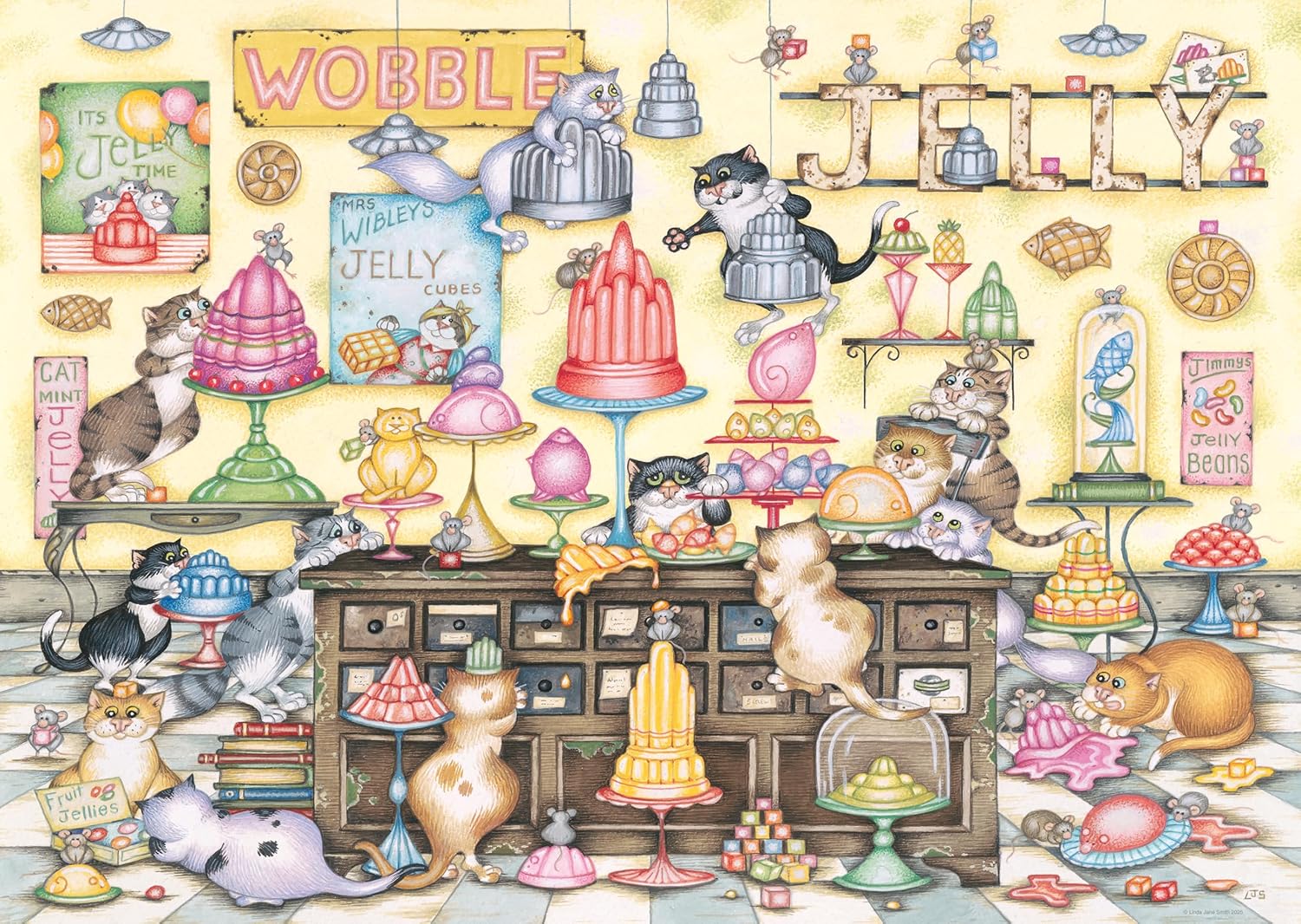 Crazy Cat’s: Jelly Jamboree – 1000 Piece Jigsaw Puzzl | Puzzles Galore ...