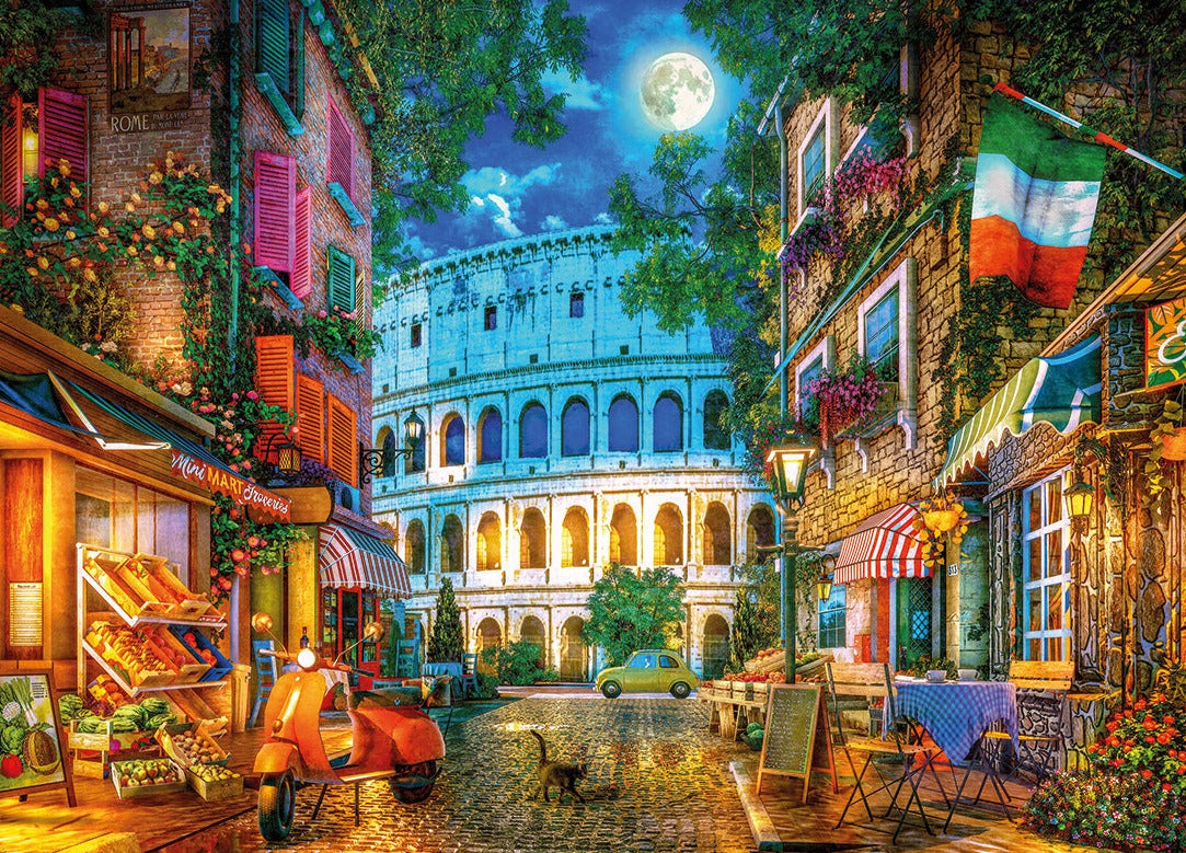 Gibsons - The Colosseum by Moonlight - 1000 Piece Jigsaw Puzzle – 🧩 Puzzles Galore