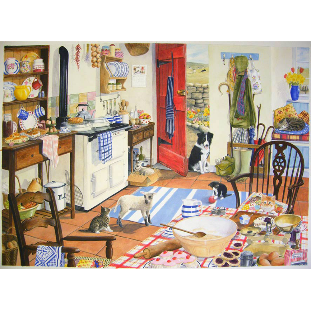 Farmhouse Kitchen – 1000 Piece Jigsaw Puzzle (HOP) – 🧩 Puzzles Galore