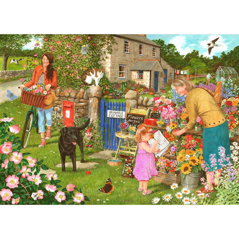 Pocketful Of Posies – 1000 Piece Jigsaw Puzzle (HOP) – 🧩 Puzzles Galore