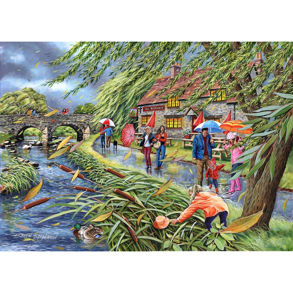 Wind at the Willows – 1000 Piece Jigsaw Puzzle (HOP) – 🧩 Puzzles Galore
