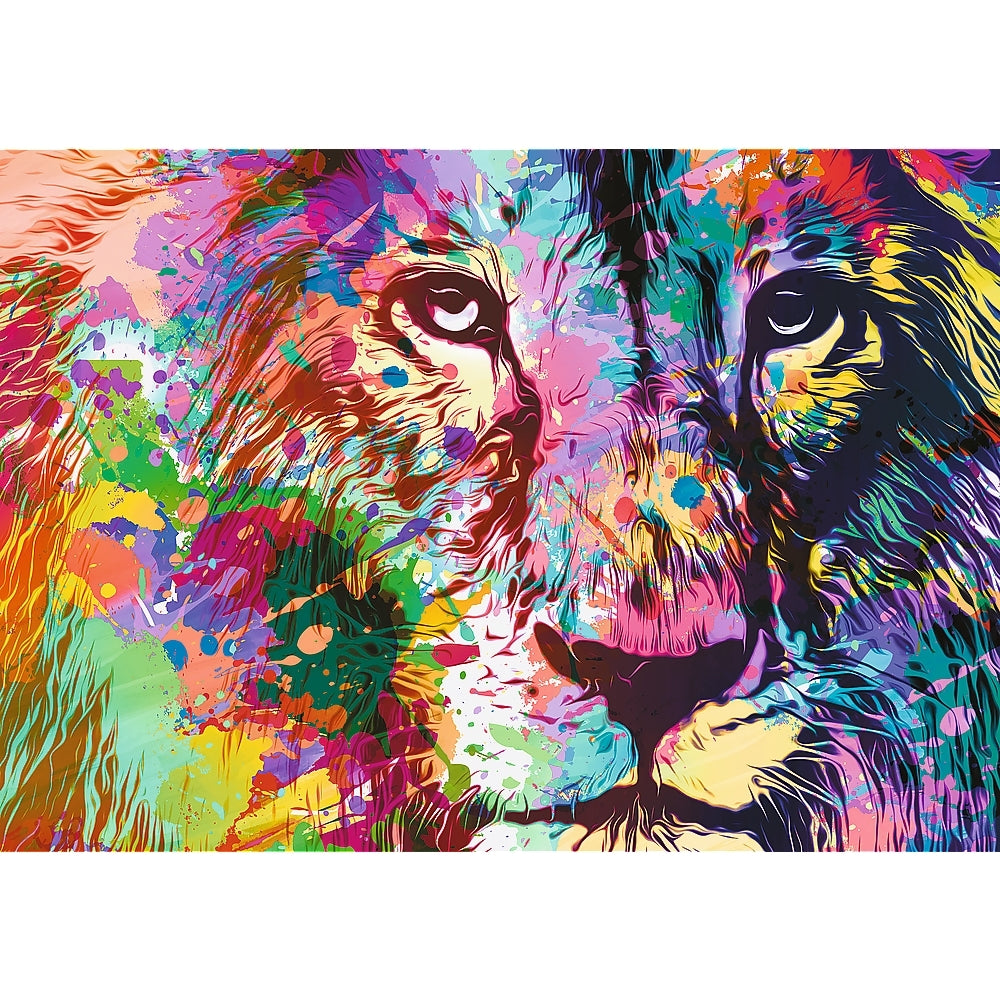Colorful Lion – 1000 Piece Jigsaw Puzzle (Trefl) – 🧩 Puzzles Galore