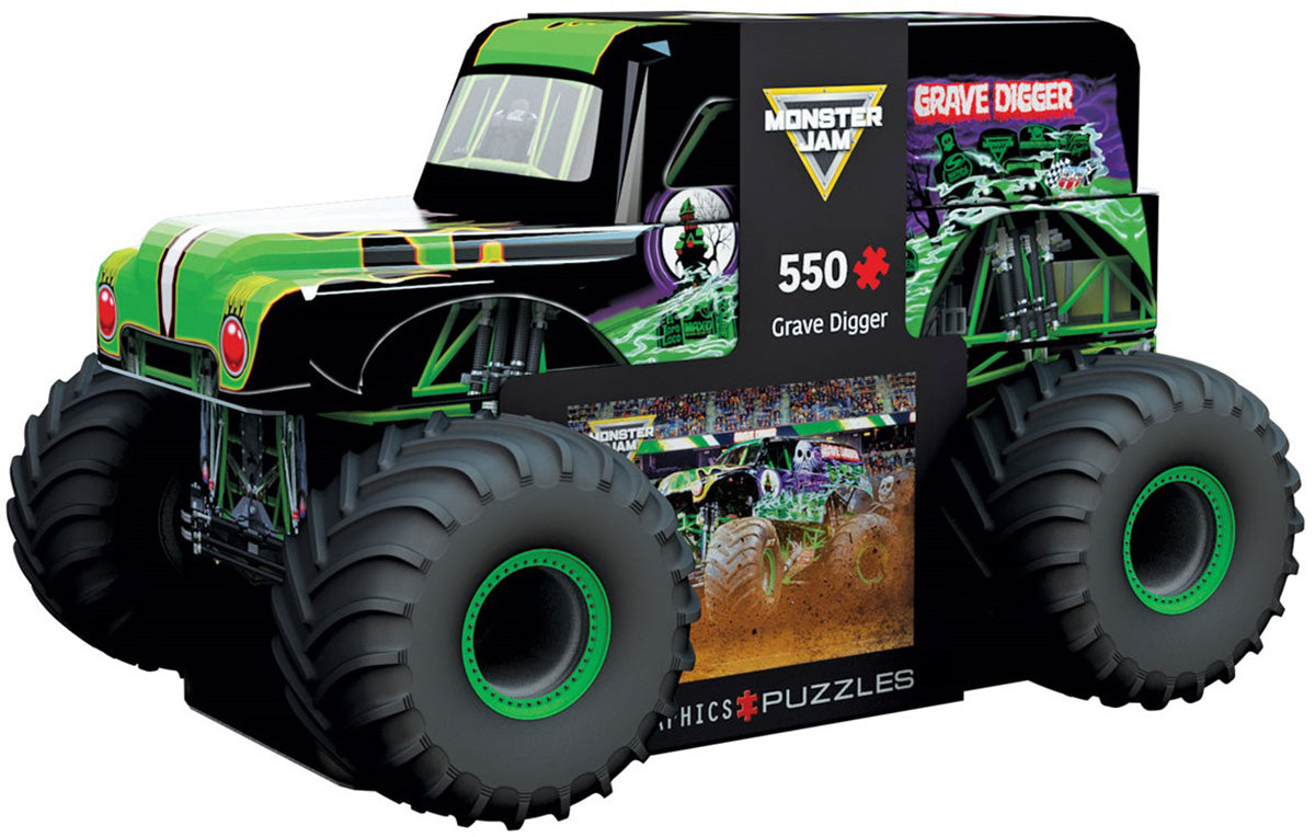Monster Jam: Grave Digger Tin – 550 Piece Jigsaw Puzzle (Eurographics ...