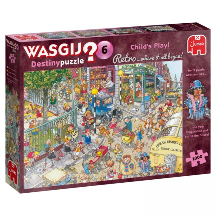 Wasgij Retro Destiny 6 - Childs Play - 1000 Piece Jigsaw Puzzle – 🧩 Puzzles Galore