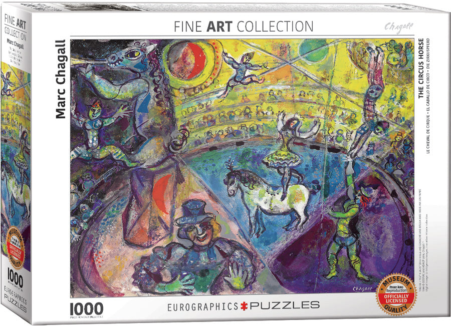 The Circus Horse by Marc Chagall – 1000 Piece Jigsaw | Puzzles Galore