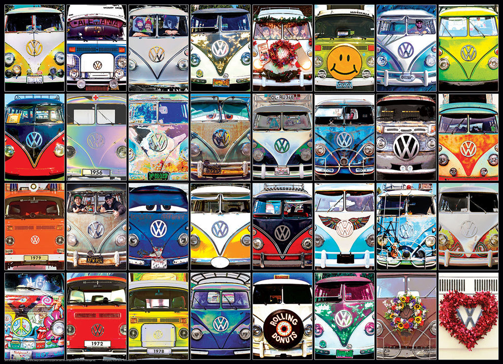 Eurographics - VW Bus Cool Faces - 1000 Piece Jigsaw Puzzle – Puzzles ...