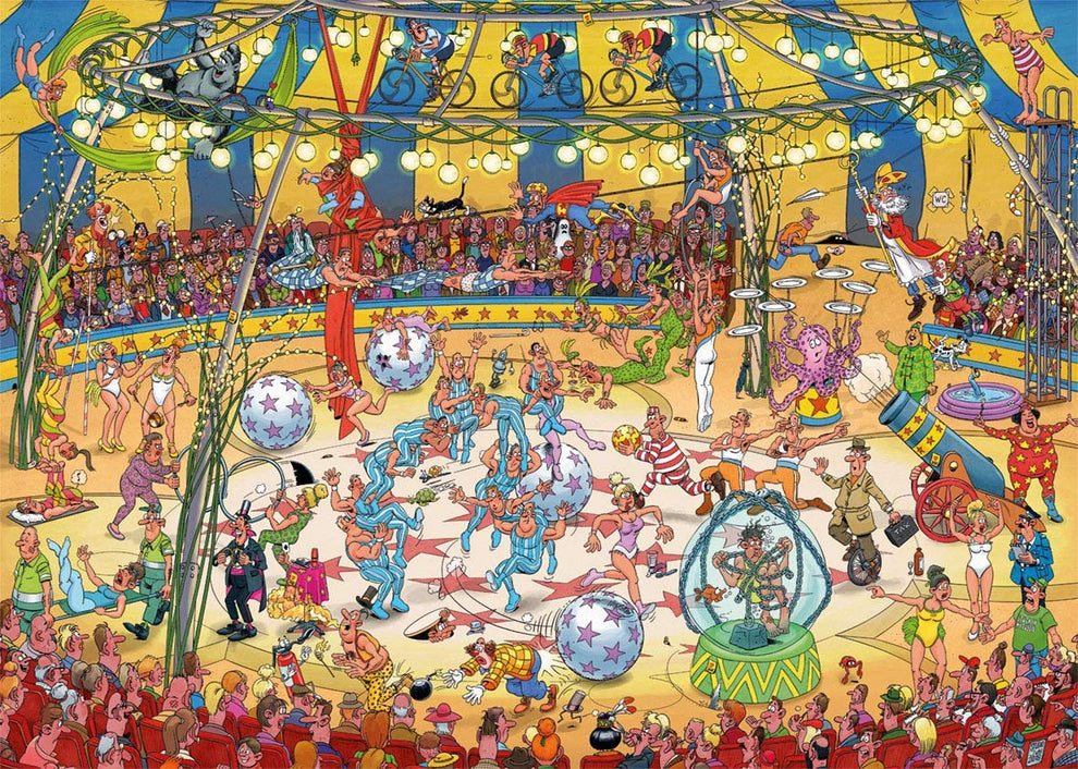 Jan Van Haasteren - Acrobat Circus - 1000 Piece Jigsaw Puzzle – 🧩 ...