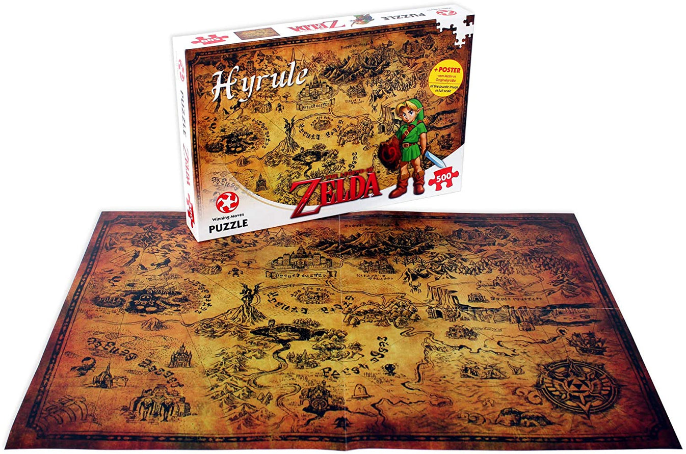 Winning Moves Legend Of Zelda Hyrule Field 500 Piece Jigsaw Puzzle – 🧩 ...