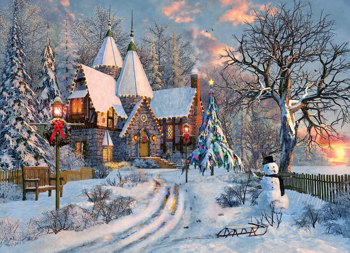 Christmas Cottage – 1000 Piece Jigsaw Puzzle (Eurographics) – 🧩 Puzzles ...