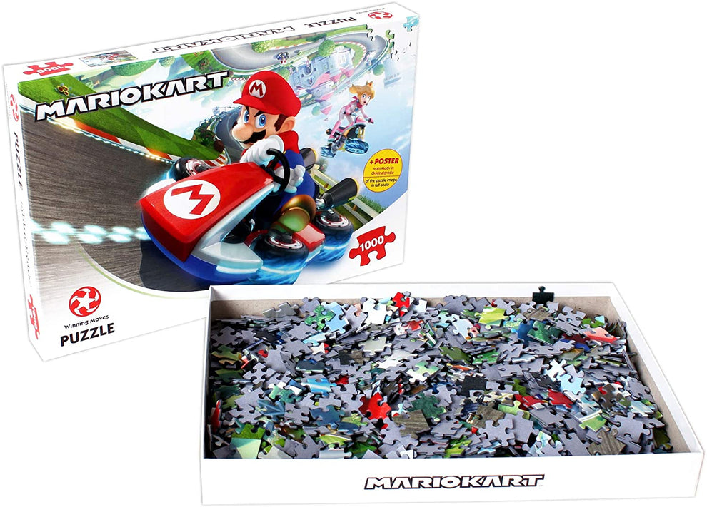 Winning Moves Mario Kart Funracer - 1000 Piece Jigsaw Puzzle – 🧩 ...