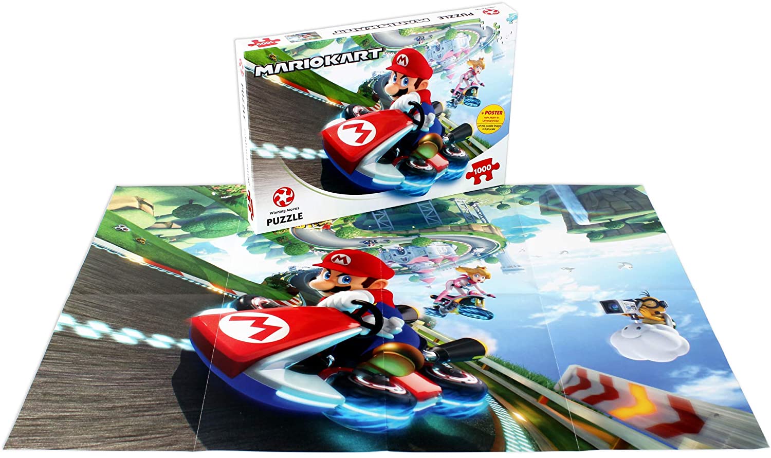 Winning Moves Mario Kart Funracer - 1000 Piece Jigsaw Puzzle – Puzzles ...