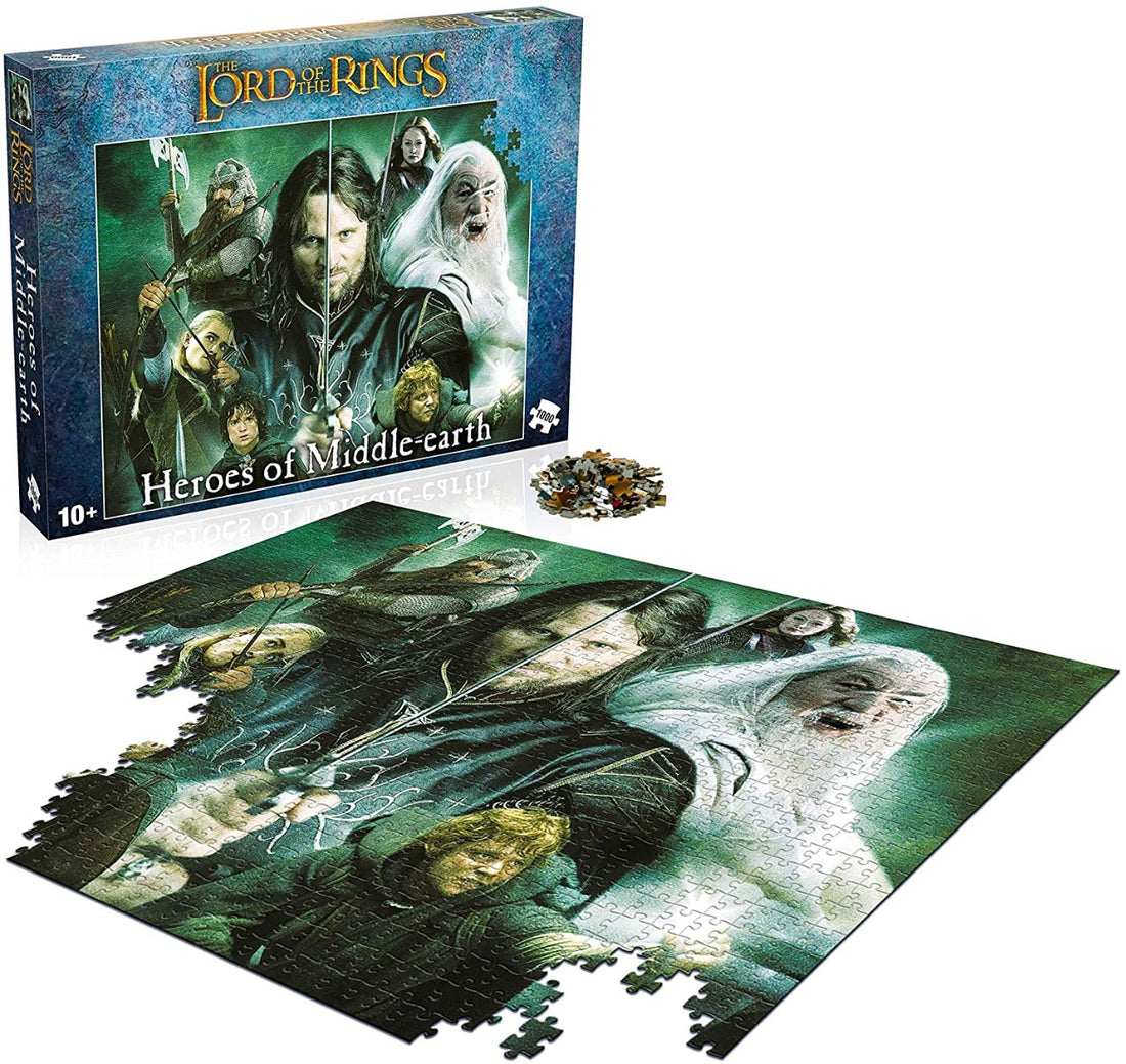 Winning Movies - Lord of the Rings Heroes of Middle Earth - 1000 Piece ...