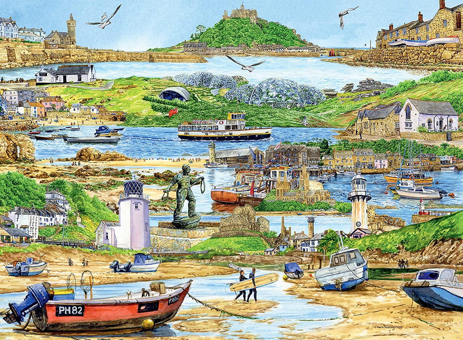 Escape To Cornwall – 500 Piece Jigsaw Puzzle (Ravensb | Puzzles Galore ...