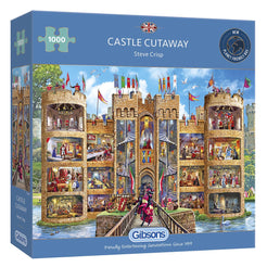 Gibsons - Castle Cutaway - 1000 Piece Jigsaw Puzzle – 🧩 Puzzles Galore