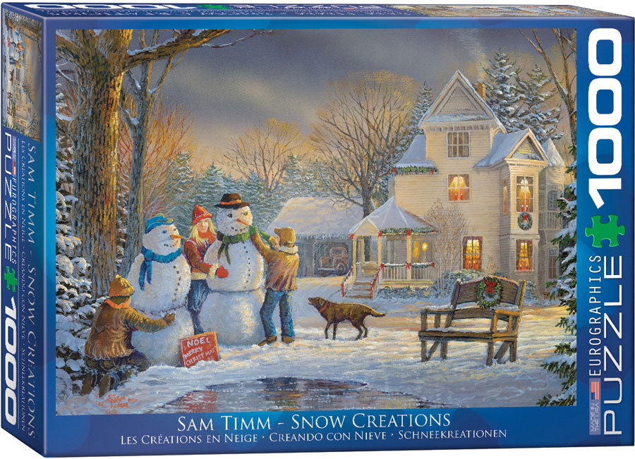 Eurographics 6000-0607 Sam Timm - Snow Creations 1000 piece jigsaw puz ...